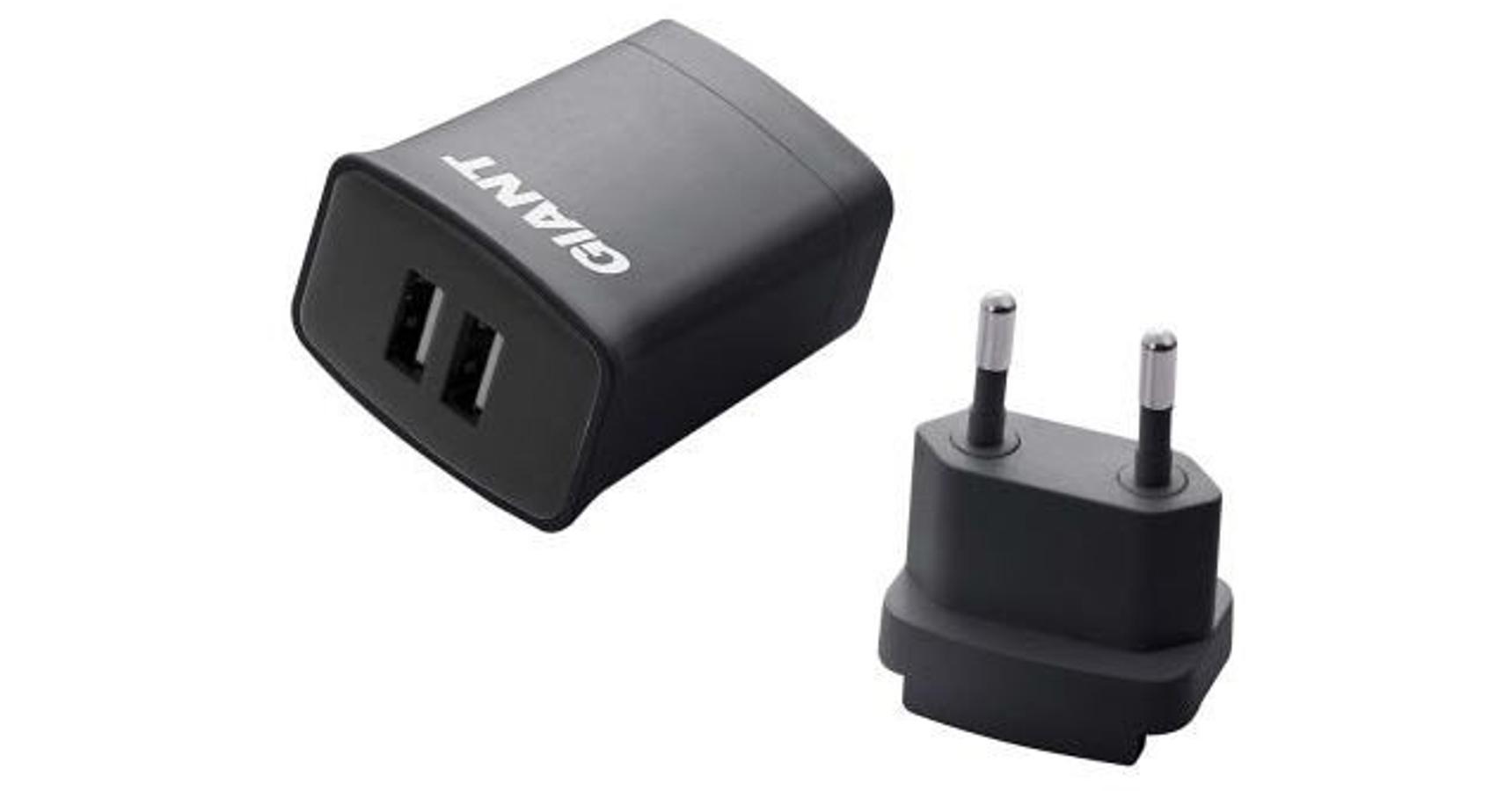 GIANT Fali Töltő Adapter Európai Szabvány 2 db USB Port (2.1A/Port)